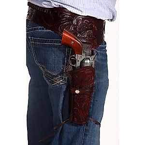 44/45 Caliber Brown Leather Gun Holster Size 40