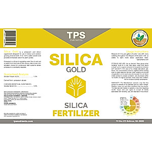 Silica Gold Plant Strength Nutrient and Supplement with Bioavailable Silicon by TPS Nutrients, 1 Quart (32 oz)