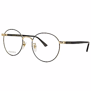 Gucci GG0297OK Trendy Round Metal Eyeglasses 52mm