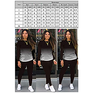 Tie Dye Sweatsuit for Women 2 Piece Outfits Plus Size Casual Long Sleeve Tops and Pants Jogging Suits Loungewear Sets Black L