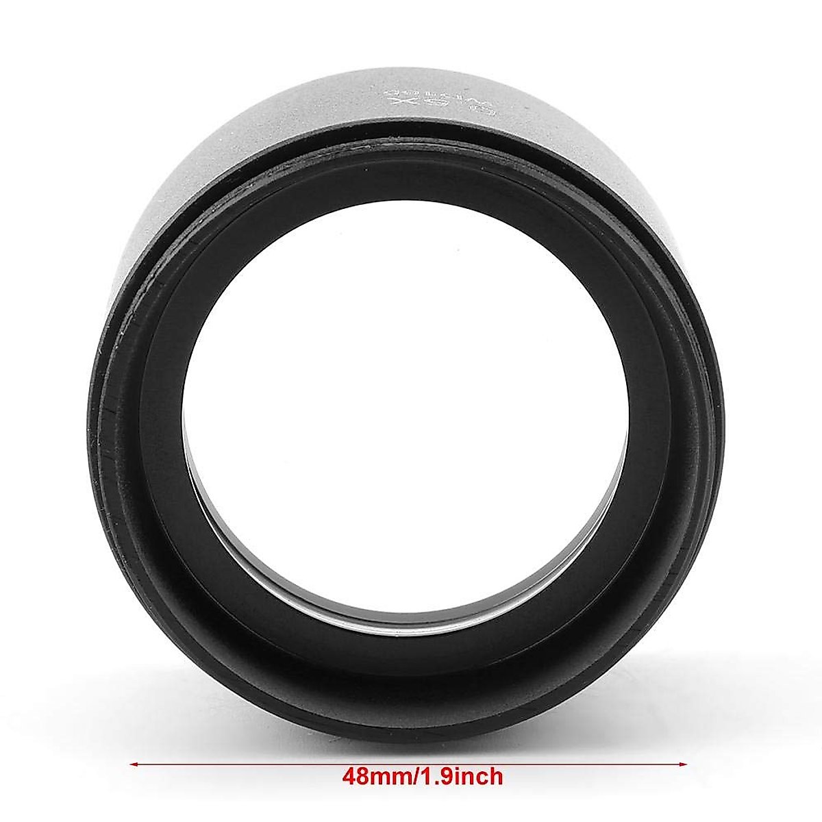 Objective Lens KP - 0.5X Auxiliary Stereo Microscope Assisted Stereoscopic Microscope Objective Lens for Industry Video Microscope 1-7/8" 48mm Mounting