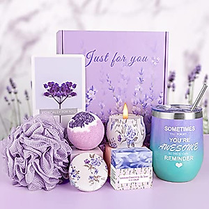 Gumry Gifts for Women, Awesome Relaxation Gifts for Her Mom Sister Wife Friends Women, Lavender Mothers Day Gifts From Daughter & Son, Happy Birthday Spa Gifts Baskets for Women Who Have Everything