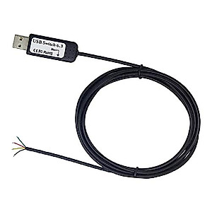 USB Switch Cable 7 to 6PCS Different Pedals DIY USBSWITCH6-6