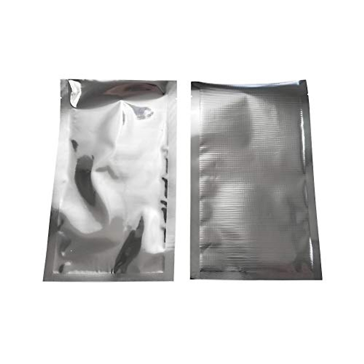 (50) 6”x10” SteelPak Textured/Embossed Mylar Aluminum Foil Vacuum Sealer Bags – Quart Size Hot Seal Commercial Grade Food Sealer Bags for Food Storage and Sous Vide (50, 6x10)