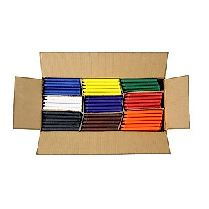 Bulk Unwrapped Crayons Case of 270 (9 colors, Wax) for Crafting, Parties, Kids | Paperless Crayons with No Paper Wrapper | Safety Tested Compliant with ASTM D-4236