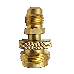 MENSI Portable Camping Grill Stove Parts 1lb Propane Tank Cansiter Regulator Adapter Connection Convert to 3/8" Male Flare