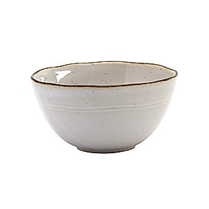 Tabletops Gallery Speckled Farmhouse Collection- Stoneware Dishes Service for 4 Dinner Salad Appetizer Dessert Plate Bowls, 16 Piece Geneva Dinnerware Set