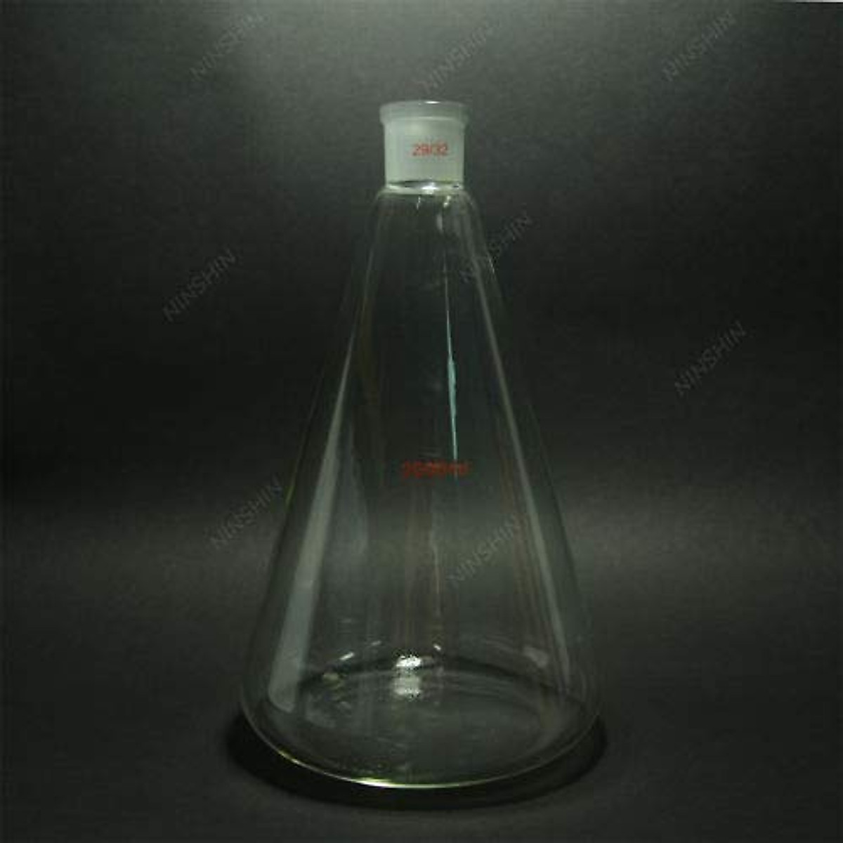 2000ml 29/32 Glass Erlenmeyer Flask,Lab Chemistry Triangle Bottle