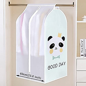 XBWEI Waterproof Dustproof Clothes Cover for Garment Suit Dress Coat Cloth Big Dust Cover Organizer Cloth Dustproof Case (Color : E, Size : 110x60cm)