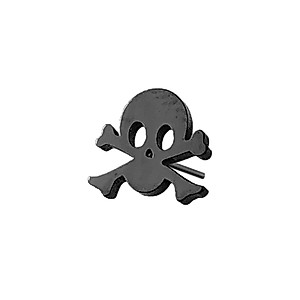 SBI Jewelry Sugar Skull Black Stud Earrings for Women Evil Devil Azrael Death Stainless Steel Virgin Mary