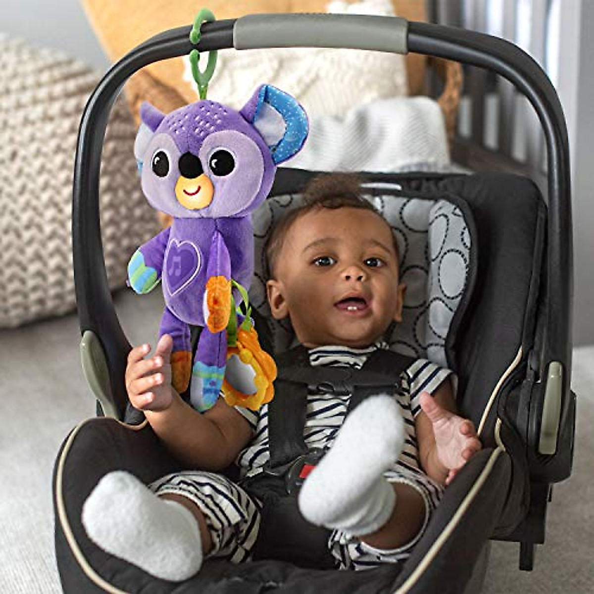 VTech Grab and Go Koala Plush Take-Along Toy, Purple
