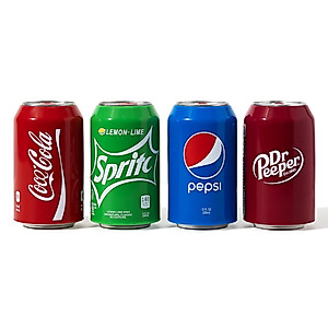 Silicone Can Covers (4 Pack), Hides Can as Soda, Sleeve Accessory for Your Drink Disguise Suitable for All Standard 12 OZ Cans