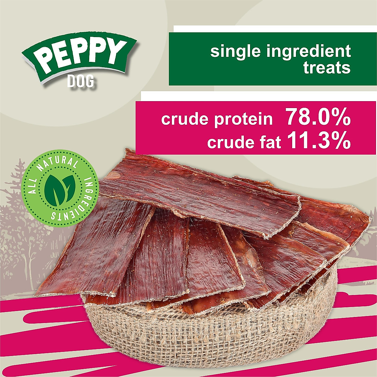 Dog Treats Beef Gullet for Dogs (8 Count, 0,4 lb) | Beef Flat Jerky Chews | Beef Esophagus Dog Treats | Beef Jerky Snack | All Natural Beef Esophagus Snack | Beef Gullet for All Dogs