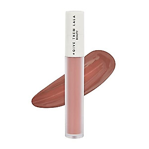 GIVE THEM LALA Lip Gloss - High Shine Tinted Lip Gloss - Full Coverage, Pigmented Hydrogloss Lip Makeup for Women - Lightweight, Long Lasting Lip Color - Cruelty-Free, Non-Sticky Lip Glosses (TRIPPIN)