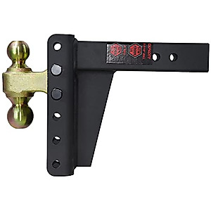 TOPTOW 64382 Adjustable Trailer Tow Hitch with Dual Ball 2" & 2-5/16", 8-1/2" Drop, 2-1/2" Receiver Shank, 22,000lbs Capacity…