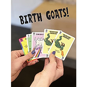 Gatwick Games Goat Lords, Hilarious, Addictive and Competitive Card Game with Goats, Best Card Games for Families, Adults, Teens, and Kids, Makes for Great Stocking Stuffers, 2-6 Players