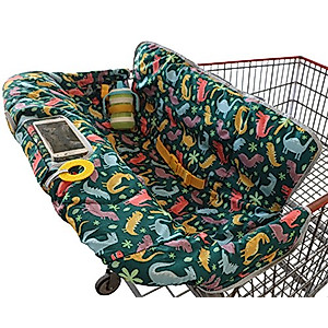 Suessie Shopping Cart Cover and High Chair Cover, Dinosaurs