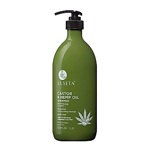 Luseta Castor & Hemp Oil Shampoo for Hair Growth, Hair Loss/Repair, Thickens & Enriches Thinning 33.8oz
