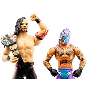 WWE Rey Mysterio vs Shinsuke Nakamura Battle Pack Series #62 with Two 6-inch Articulated Action Figures & Ring Gear