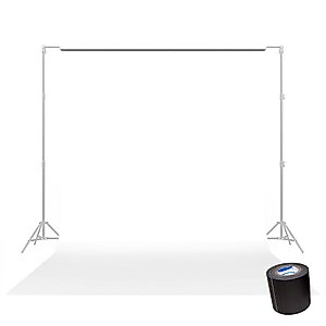 Savage Seamless Background Paper - #66 Pure White (107 in x 36 ft) with Free 2" x 4yd Black Gaffer Tape