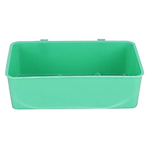 Yosoo 10Pcs Bird Food Feeder Bird Water Feeder Plastic Feeding Bowl Trough Bird Feeder Container Bird Bathtub Accessories