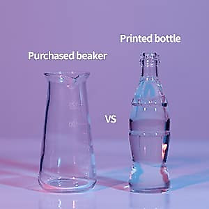 NOVA3D High Transparent 3D Resin Non-Yellowing 405nm photopolymer Resin Clear Like Glass for LCD 3D Printing, 500g