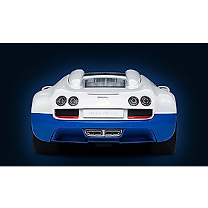 Radio Remote Control 1/14 Bugatti Veyron 16.4 Grand Sport Vitesse Licensed RC Model Car (White/Blue)