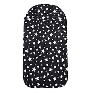 Winter Warm Bunting Bags Universal Baby Infant Stroller Sleeping Bag Windproof Thermal Thick Fleece Lining Toddler Footmuff Anti-Kicking Sleeping Nest Stroller Blanket Cover 0-3 Yrs (Black Stars)