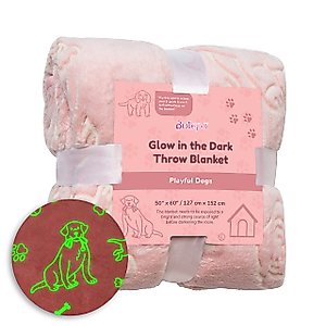 Blankets for Girls, Kids, Puppy Blankets for Small Dogs, Soft Fuzzy Plush Fleece Blanket for Boys, Girls, Teens, Toddlers, Birthday Gift, Large 50" X 60" (Pink)