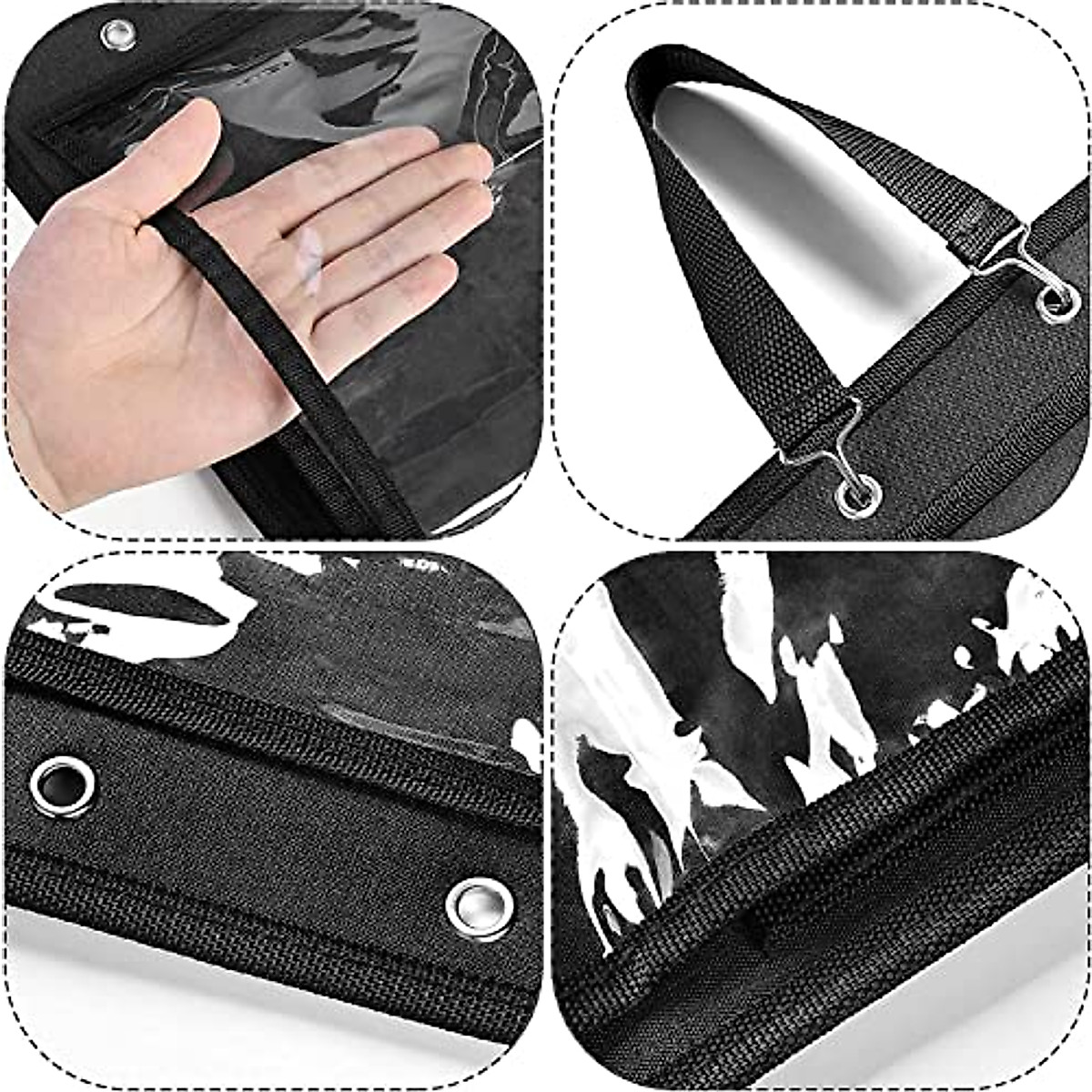 Legging Storage Bag Storage Hanger Can Holds 24 Leggings or T-shirt Shirts Jeans Compartment Storage Hanger, Foldable Leggings Organizer Clothes Portable Closets Roll Holder (Black)
