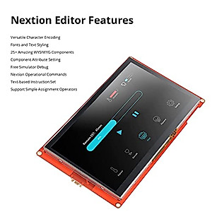 Rosvola HMI Display LCD Display Module 8 GPIO 7 Inch 512KB SRAM for Industry
