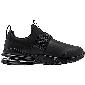LARNMERN Non Slip Work Shoes for Men Kitchen Chef Slip Resistant Shoe Waterproof Food Service Restaurant Slip on Sneakers Walking and Casual Air Cushion Working Footwear(Black/10.5)