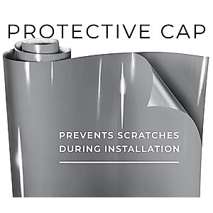 VViViD+ Ultra Gloss Nardo Dark Grey Vinyl Car Wrap Premium Paint Replacement Film Roll with Nano Air Release Technology, Stretchable Protective Cap Liner, Self Adhesive (25ft x 5ft)