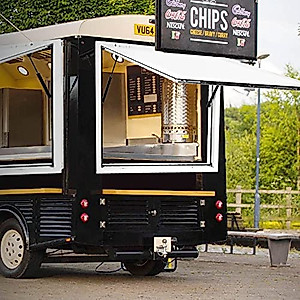 Sidasu Concession Window 36'' x 36''Concession Stand Serving Window with Awning,Lamp Tube and Door Handrail ,Concession Window for Food Trucks Glass Not Included