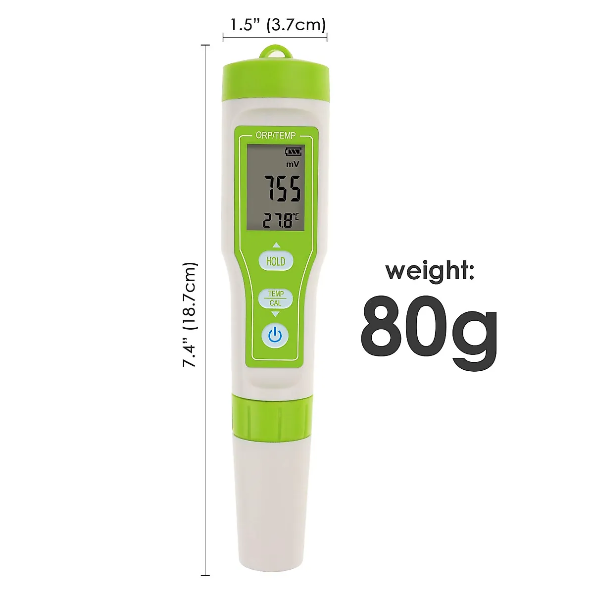 Pensize ORP Tester -1200~1200mV with ORP Calibration Buffer Powder for Water Quality Measurement ±2mV High Accuracy Oxidation Reduction Potential Meter