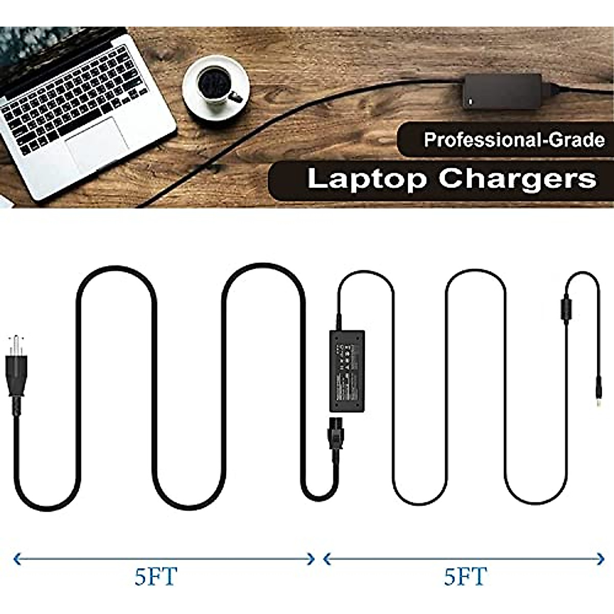 19V 3.42A 65W AC Charger Replacement for Acer Aspire 5 E15 V5 V7 V3 R3 R7 S3 E1 M5 Series E5-575 5250 5253 5336 5349 5532 5534 5552 5560 5733 5742 5750 6423 7560 Laptop Adapter Supply Cord