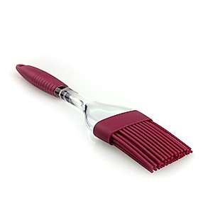 Original Eco-Friendly 2 Piece Set Silicone Basting Brushes & Pastry Brush for Cooking, Baking & Grilling, Heat-Resistant Cooking Brushes for Grilling, BBQ & Cooking, Burgundy Wine Non-stick & Flexible