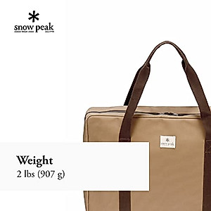 Snow Peak Two Burner Stove Storage Case, Brown