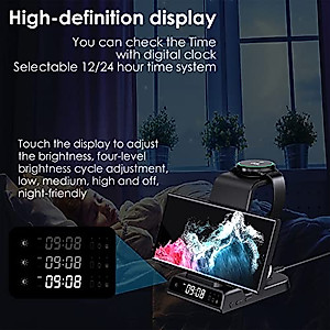 Wireless Charger for Samsung, 3 in 1 Wireless Charging Station for Samsung Galaxy S23 Ultra/S22/S21/S20/Note 20/Z Flip 4/Z Fold 4, Samsung Watch Charger for Galaxy Watch 5 Pro/4/3, Galaxy Buds 2/Pro/+