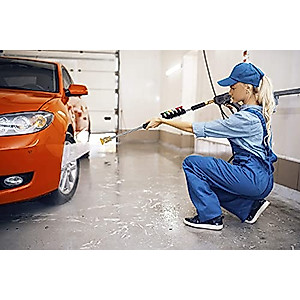 Power Washer Accessories - Pressure Washer Attachment Set - Pressure Washer Extensions with 6 Spray Nozzle Tips - 4000PSI - Pressure Washer Lances - Extra Non-Slip Handle - Storage Bag Included
