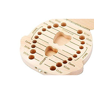 Baby Tooth Box and Tooth Holder, Baby Keepsake Gift Boxes and Tins Tooth Fairy Box Special for Kids Keepsake Childhood Memories Lasting (Girl)