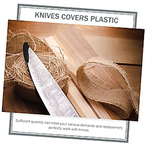 IWOWHERO 30Pcs Cutter Tip Protectors Protecting Covers for Cutter Tips for Home Use Prevents Damage to Knife Tips and Blades Reusable Tip Sleeves