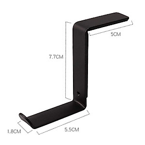 Hemobllo 1pc Headphone Hook Headphone Desk Hook Headphone Hanger Hook Headphone Stand Mount Computer Stand for Desktop Tower Desktop Computer Stand Door Metal Wall-Mounted Wall Clip