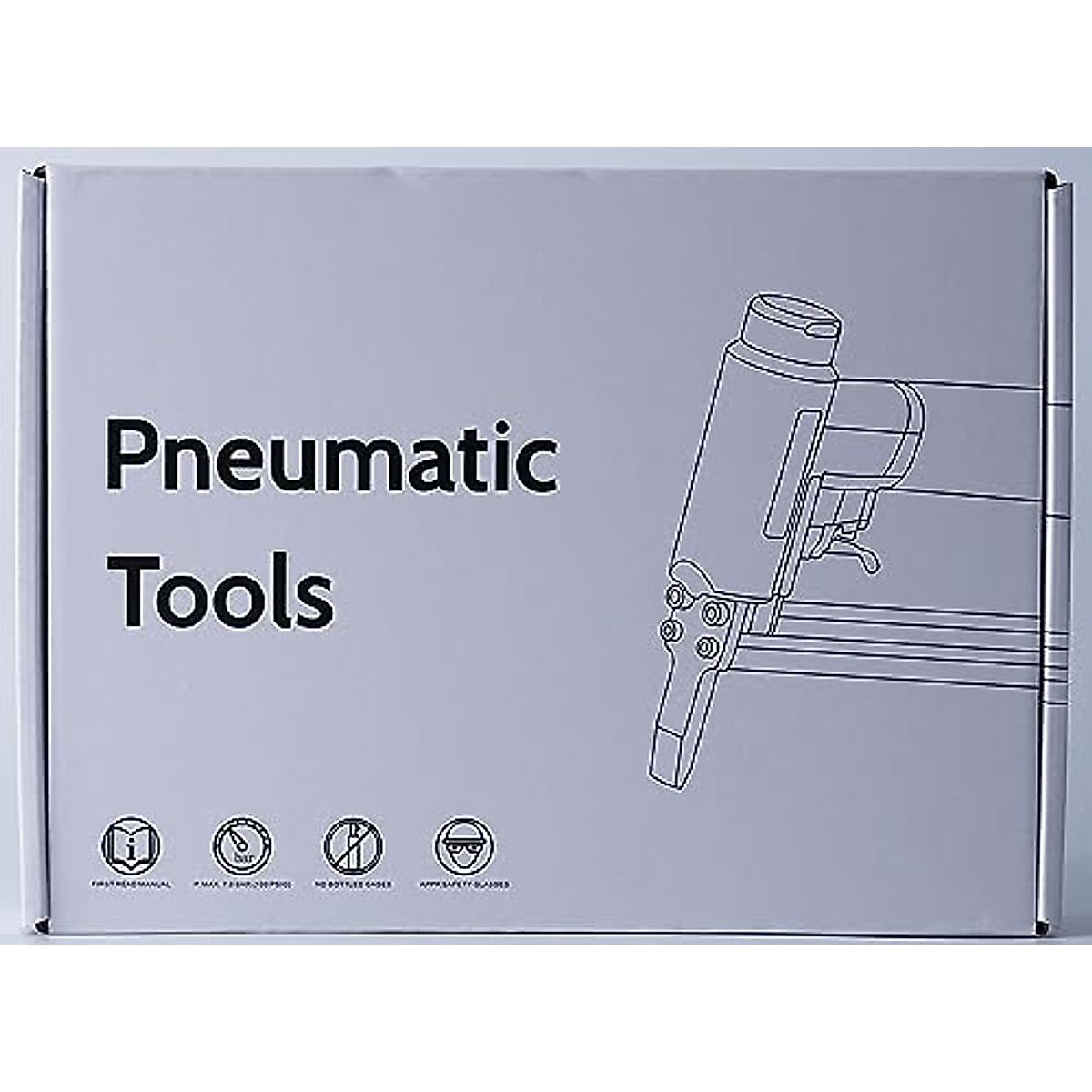 KAMSIN KN7116L 22 Gauge Pneumatic Upholstery Stapler, 3/8-inch(9.0mm) Crown Fine Wire Stapler Gun, 1/4-inch to 5/8-inch(6-16mm) Leg Length Long Nose Upholstery Staple Gun for Upholstering