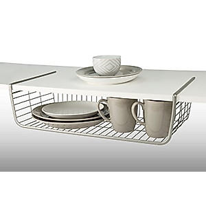 Spectrum Diversified Ashley Large Cabinet Shelf Basket, In-Cabinet Storage Shelf, Kitchen Cabinet & Pantry Organization & Storage, Bathroom Cabinet Basket