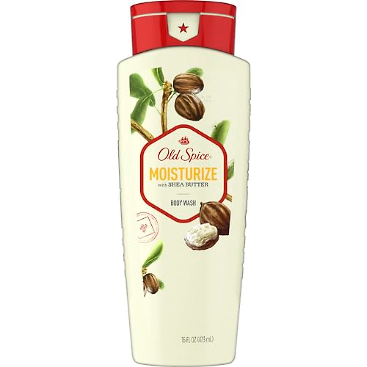 Old Spice, Mens Body Wash Moisturize With Shea Butter, 16 Fl Oz
