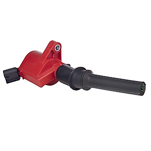 TRQ 8 Piece Premium High Performance Ignition Coil Black and Red Kit Set for Ford/Lincoln/Mercury