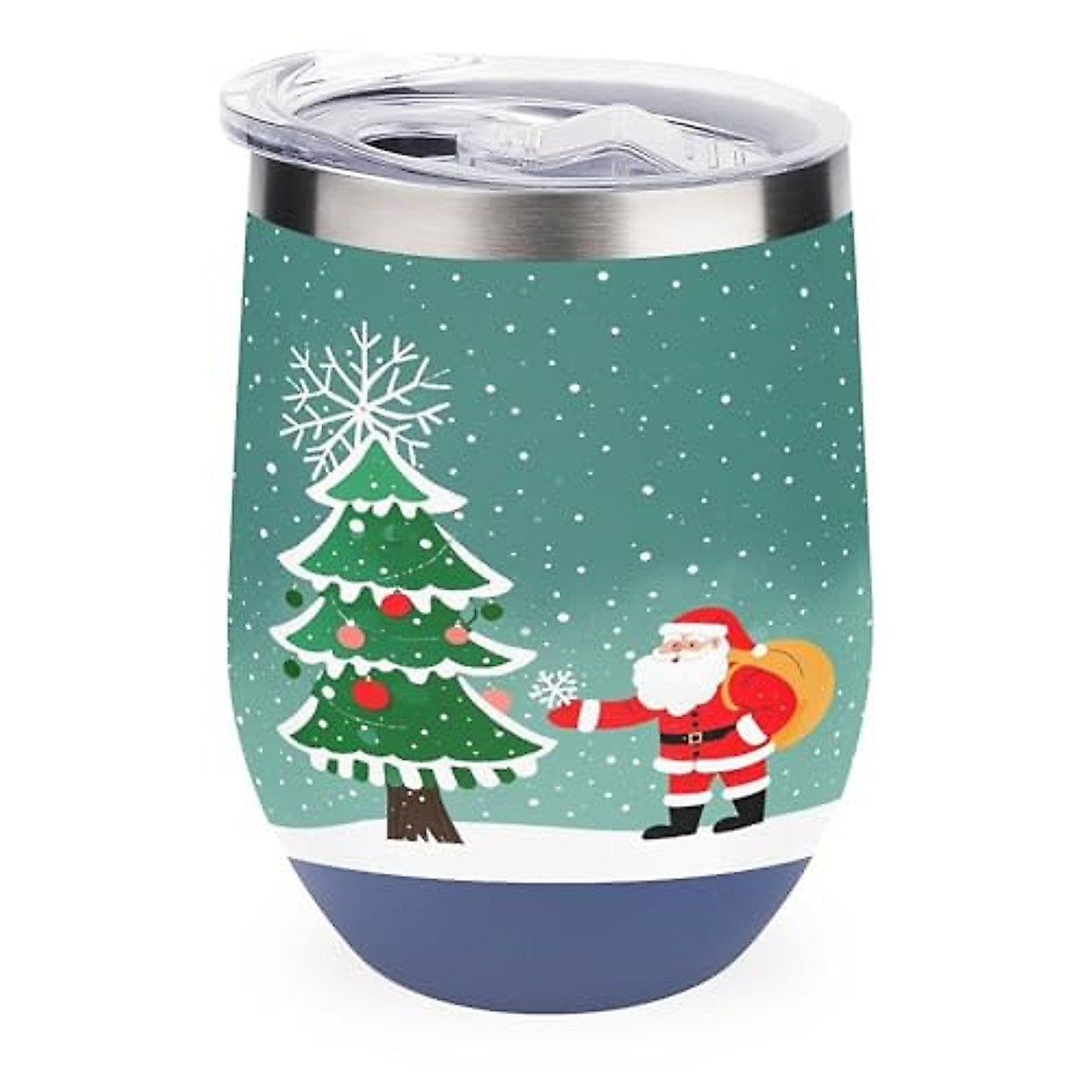OPTKSNCU 304 Stainless Steel Insulated Cup with Lid, Catch A Snowflake Print Durable, And Easy to Clean – Ideal for Home, Office, And Gift Giving