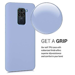 kwmobile Case Compatible with Xiaomi Redmi Note 9 Case - TPU Silicone Phone Cover with Soft Finish - Light Blue Matte