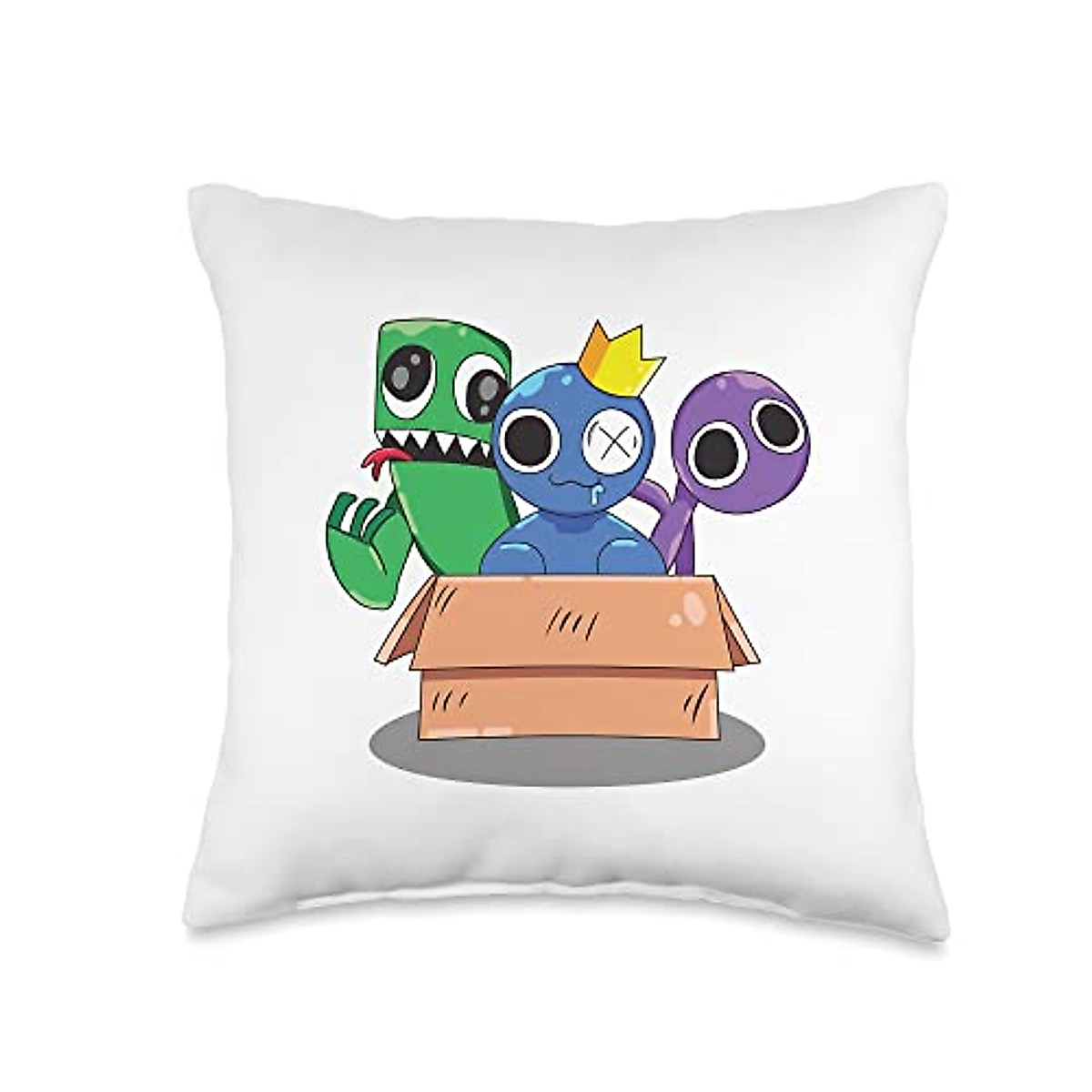 Rainbow for Friends Friends Rainbowfriends Throw Pillow, 16x16, Multicolor